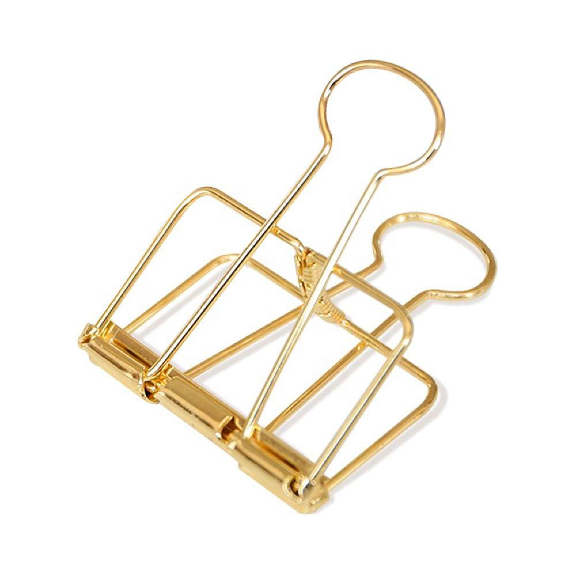Golden Hollow Out Long Tail Wire Binder Clip-Single Piece – The Crafthives